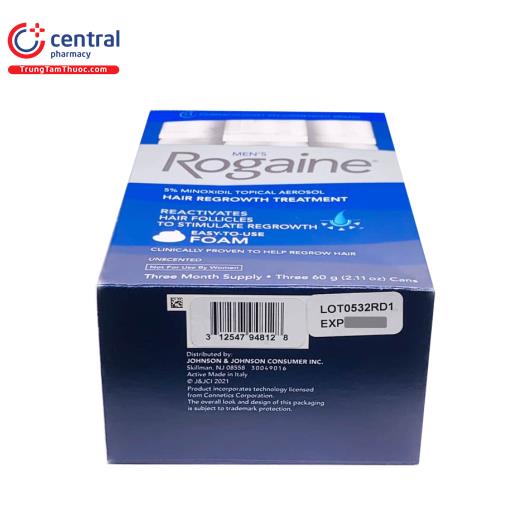 Thuốc xịt tóc nam Men’s Rogaine 5% Minoxidil - Điều trị rụng tóc