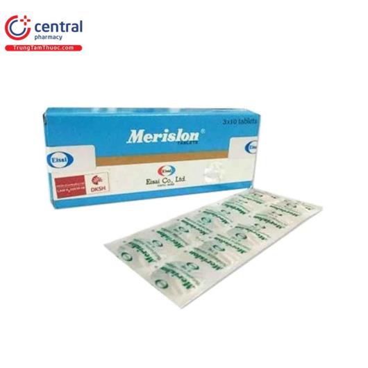[CHÍNH HÃNG] Thuốc Merislon 6mg giảm nhanh chóng mặt, ù tai