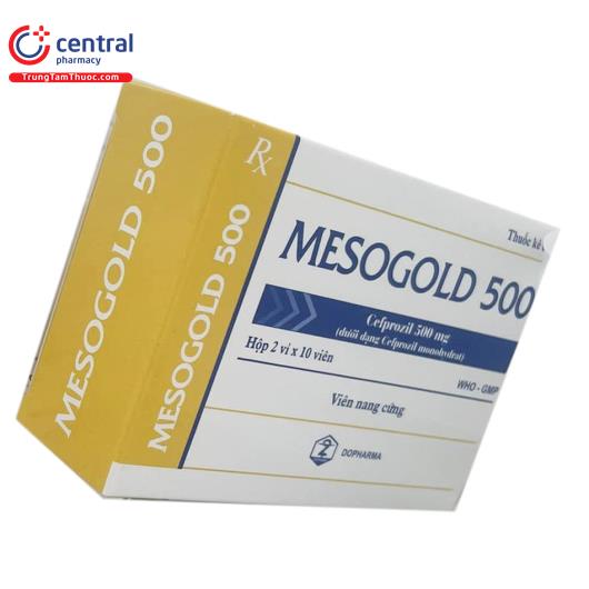 [CHÍNH HÃNG] Thuốc Mesogold 500 điều trị nhiễm trùng nhẹ, vừa