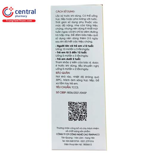 [CHÍNH HÃNG] Thuốc ho Methorphan Bee giảm ho giảm đờm hiệu quả