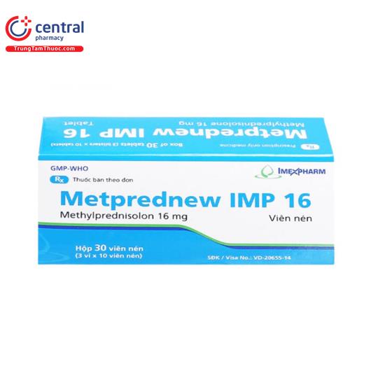 [CHÍNH HÃNG] Thuốc Metprednew IMP 16 - Thuốc giảm đau, kháng viêm