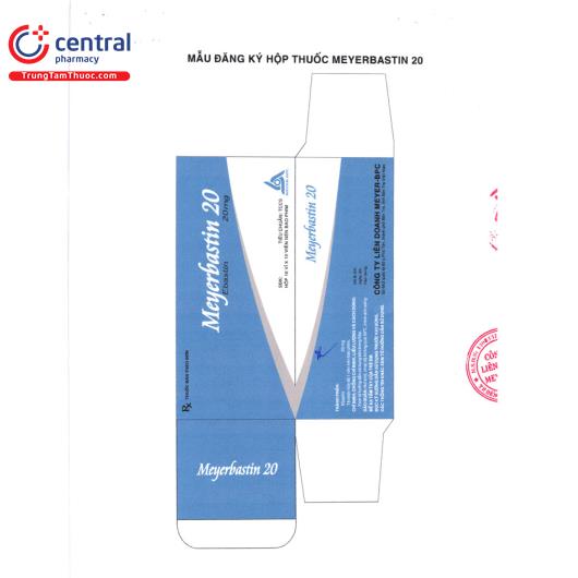 [CHÍNH HÃNG] Thuốc Meyerbastin 20mg - điều trị viêm mũi dị ứng