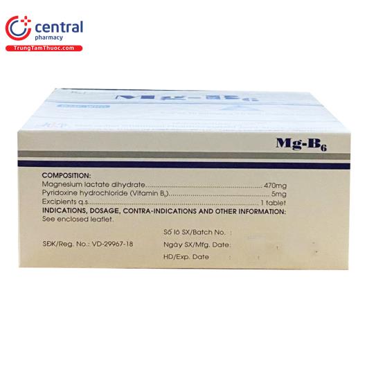 Thuốc Mg-B6 Mekophar - Thuốc cung cấp vitamin và khoáng chất