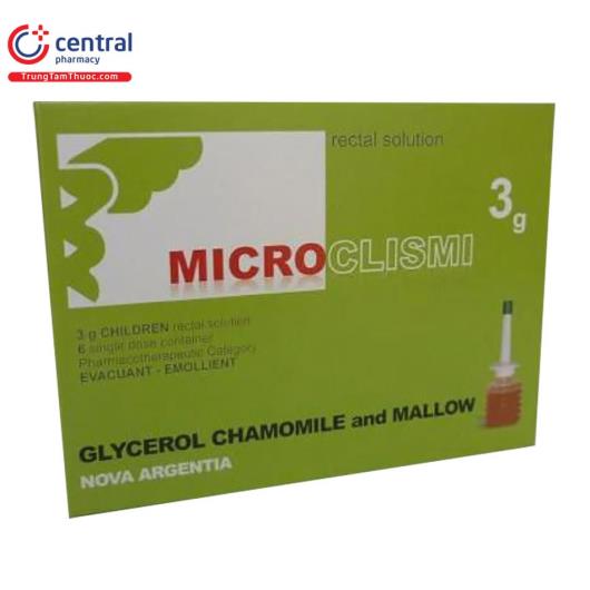 Thuốc Microlismi 3g - thuốc thụt trực tràng điều trị táo bón