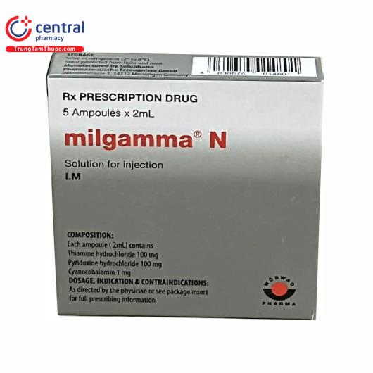[CHÍNH HÃNG] Thuốc Milgamma N điều trị viêm đa dây thần kinh