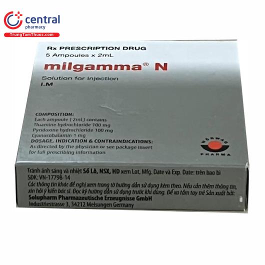 [CHÍNH HÃNG] Thuốc Milgamma N điều trị viêm đa dây thần kinh