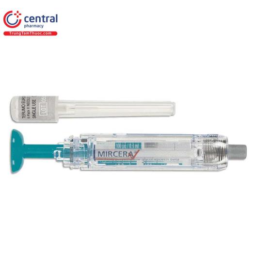 Thuốc Mircera 100mcg/0.3ml điều trị bệnh thiếu máu do bệnh thận