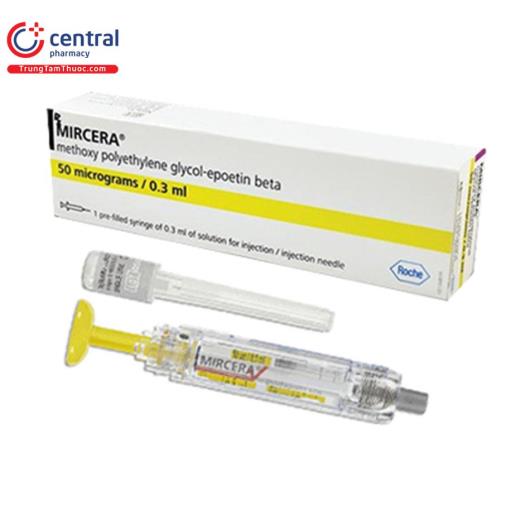 Thuốc Mircera 50mcg/0.3ml - Điều trị thiếu máu do bệnh thận mãn tính