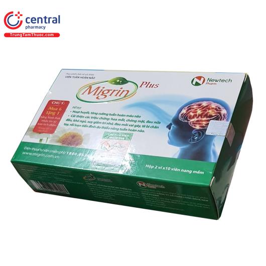 [CHÍNH HÃNG] Thuốc Migrin Plus hỗ trợ cải thiện tuần hoàn não