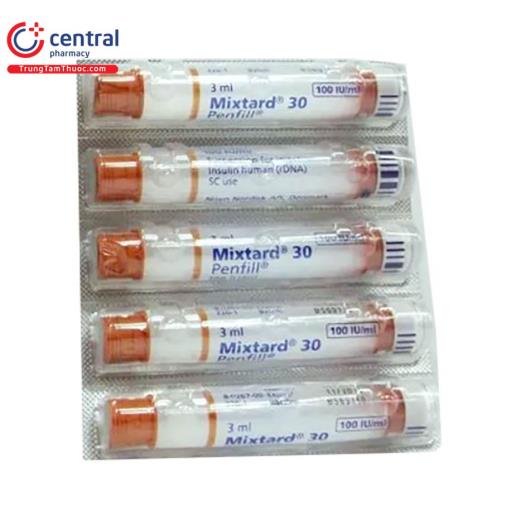 Thuốc Mixtard 30 Penfill 100IU/ml - Thuốc tiểu đường