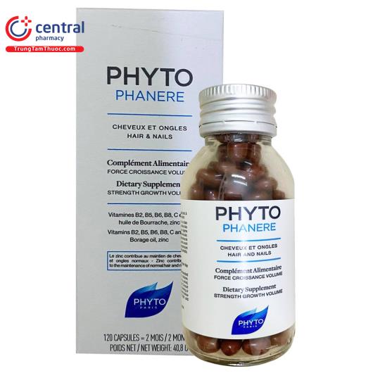 [CHĨNH HÃNG] Thuốc mọc tóc Phyto Phanere - Viên uống chống rụng tóc