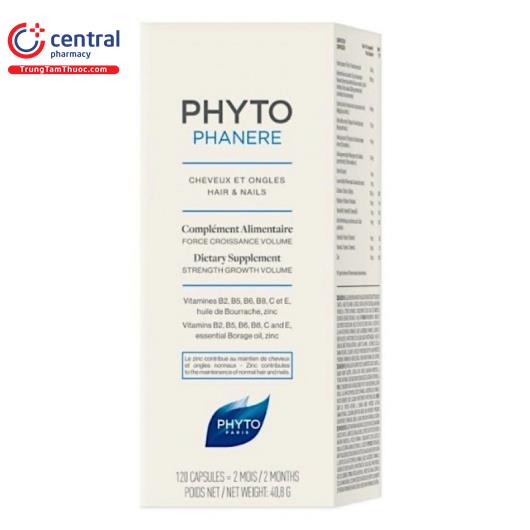 [CHĨNH HÃNG] Thuốc mọc tóc Phyto Phanere - Viên uống chống rụng tóc