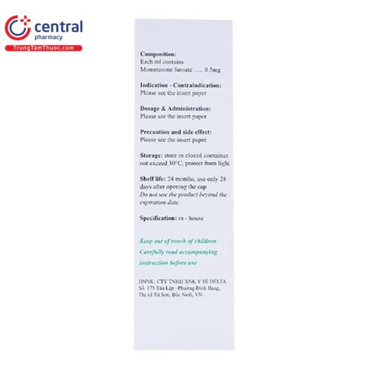 [CHÍNH HÃNG] Thuốc Momex Nasal Spray - Thuốc xịt trị viêm mũi dị ứng