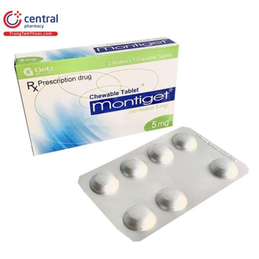 Thuốc Montiget 5mg - Thuốc điều trị hen phế quản hiệu quả