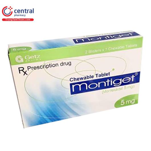 Thuốc Montiget 5mg - Thuốc điều trị hen phế quản hiệu quả