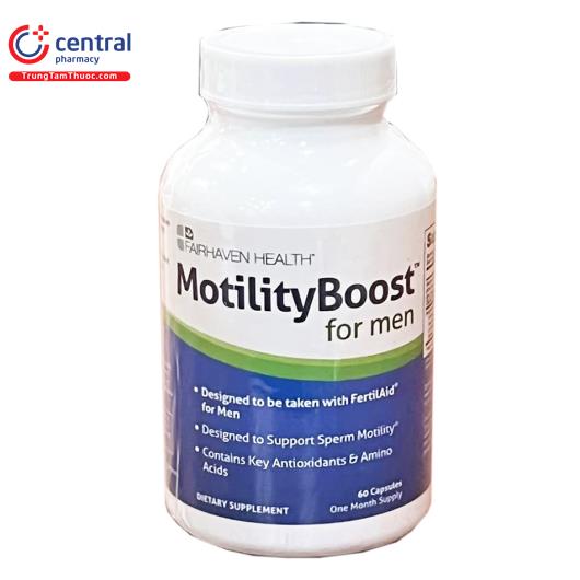 [CHÍNH HÃNG] Thuốc MotilityBoost For Men tăng chất lượng tinh trùng