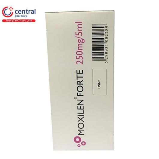 [CHÍNH HÃNG] Thuốc Moxilen Forte 250mg/5ml: tác dụng, lưu ý