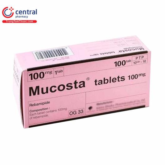 Thuốc Mucosta Tablets 100mg - Thuốc điều trị viêm loét dạ dày