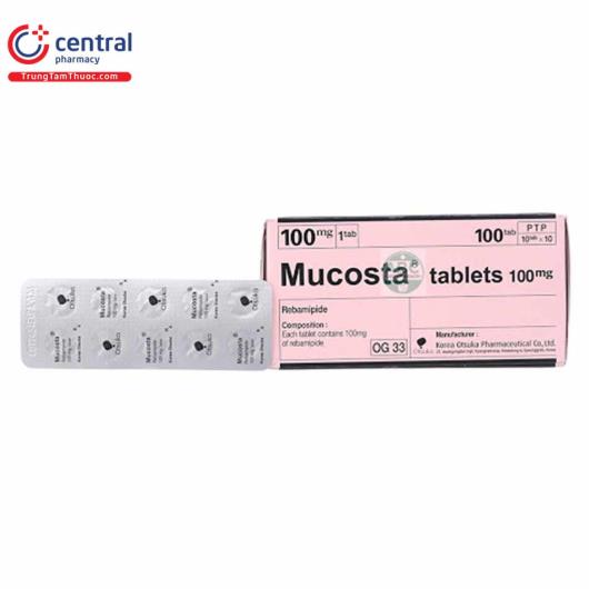Thuốc Mucosta Tablets 100mg - Thuốc điều trị viêm loét dạ dày