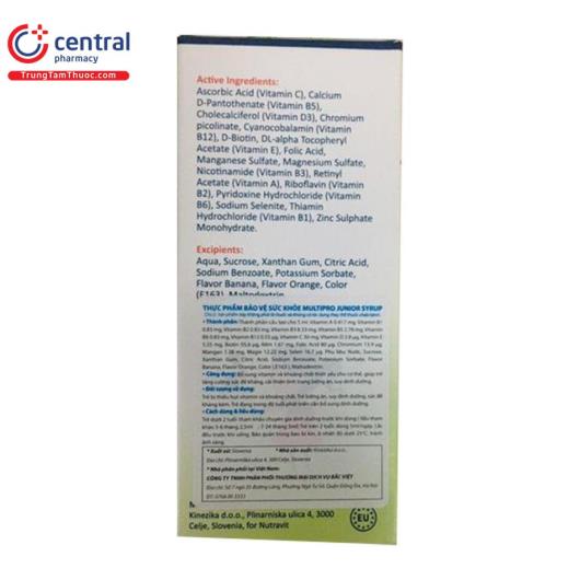 Thuốc MultiPro Junior 120ml: bổ sung vitamin và khoáng chất