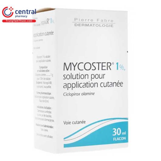 Thuốc Mycoster 1% Solution 30ml điều trị nấm da, nấm móng, lang ben