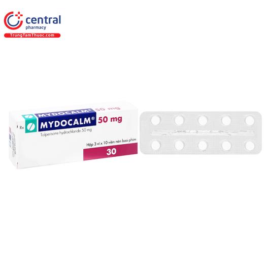 Thuốc giãn cơ Mydocalm 50mg: chỉ định, liều dùng, lưu ý sử dụng