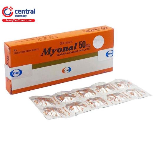Thuốc Myonal 50mg - Thuốc giảm đau các trường hợp tăng trương lực cơ