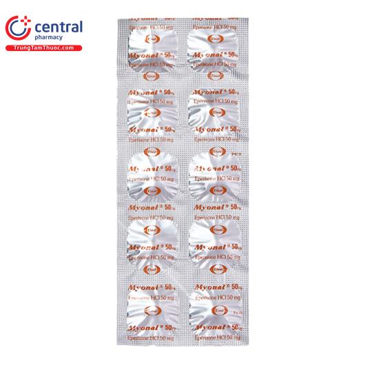 Thuốc Myonal 50mg - Thuốc giảm đau các trường hợp tăng trương lực cơ