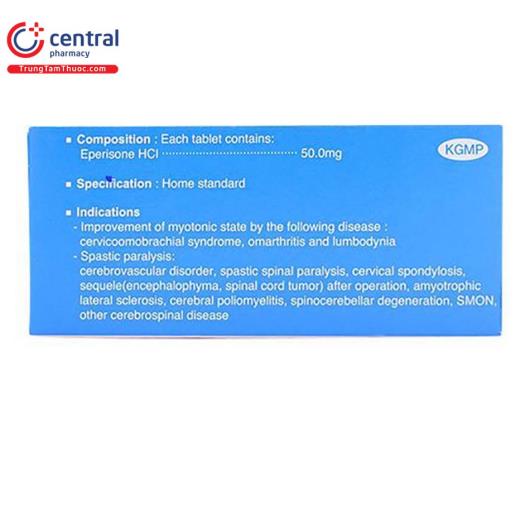 [CHÍNH HÃNG] Thuốc Myotab 50mg- Thuốc điều trị các bệnh về xương khớp