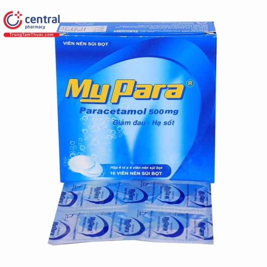 Thuốc MyPara 500 (viên sủi) - thuốc giảm đau hạ sốt