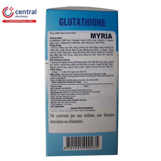 [CHÍNH HÃNG] Viên uống Myria hỗ trợ làm đẹp da và tăng cường sức khoẻ