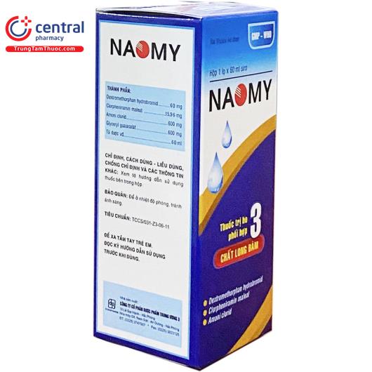 Thuốc Naomy Siro 60ml đặc trị ho hiệu quả: liều dùng, giá bán