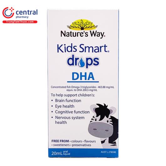 [CHÍNH HÃNG] Thuốc Nature’s Way Kids Smart Drops DHA - Bé thông minh