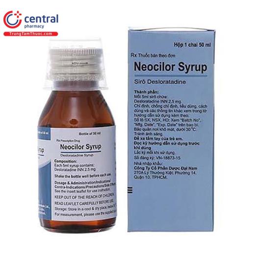 [CHÍNH HÃNG] Thuốc Neocilor Syrup - Thuốc chống viêm mũi dị ứng