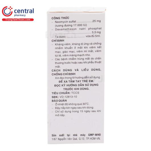 Thuốc nhỏ mắt Neodex 5ml: Cách dùng – liều dùng, lưu ý khi sử dụng