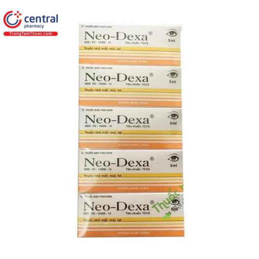 Thuốc nhỏ mắt Neo-Dexa 5ml: Cách dùng – liều dùng, tác dụng phụ