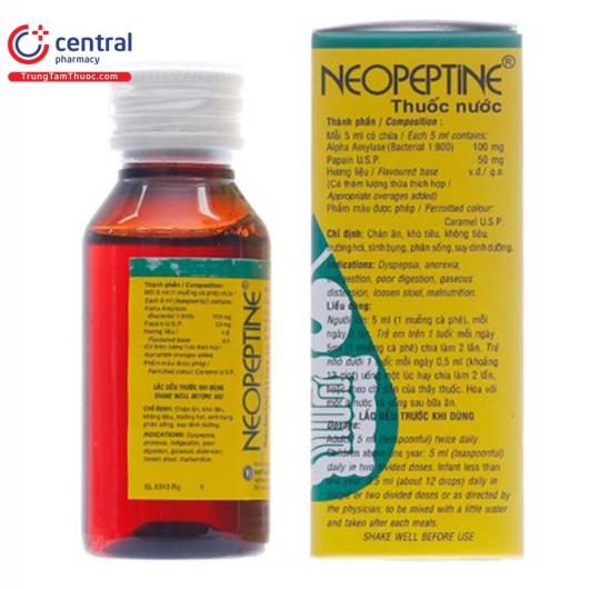 Thuốc Neopeptine 60ml (thuốc nước) điều trị đầy bụng, tiêu hoá kém