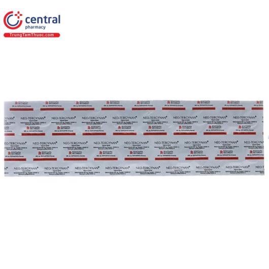 Thuốc Neo-Tergynan: tác dụng, đối tượng sử dụng, cách dùng