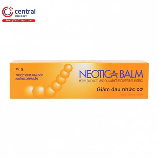 [CHÍNH HÃNG] Thuốc Neotica Balm 15g giảm đau cơ, cứng cơ