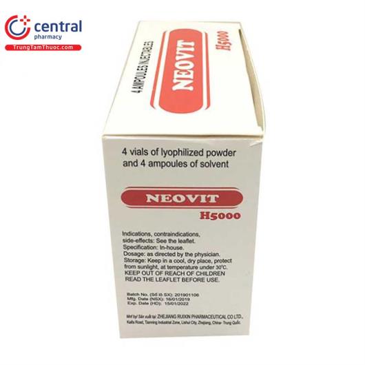 [CHÍNH HÃNG] Thuốc Neovit H5000 - Thuốc cung cấp vitamin nhóm B