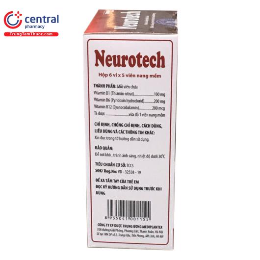 [CHÍNH HÃNG] Thuốc Neurotech điều trị bệnh lý thần kinh