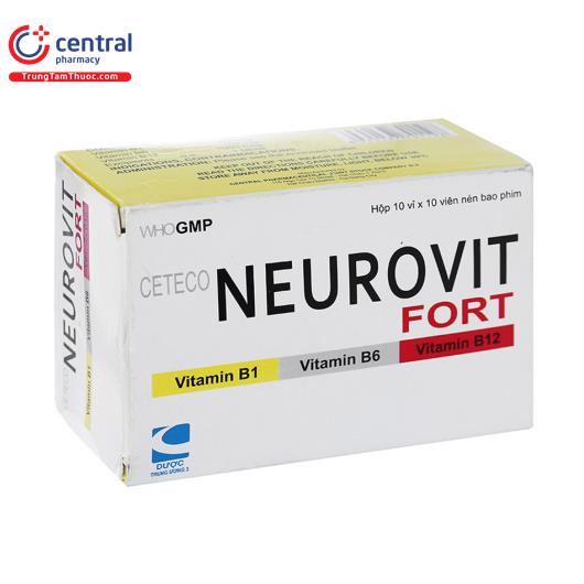 Thuốc Ceteco Neurovit Fort - điều trị viêm dây thần kinh ngoại vi