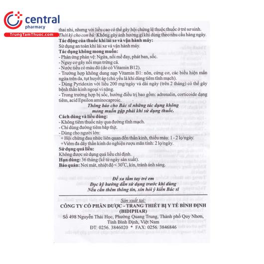 [CHÍNH HÃNG] Thuốc Neutrivit 5000 - điều trị viêm dây thần kinh