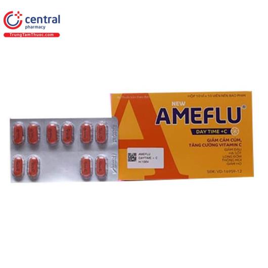 [CHÍNH HÃNG] Thuốc New Ameflu Daytime+C giảm triệu chứng cảm lạnh
