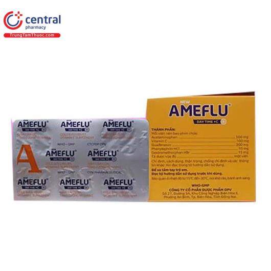 [CHÍNH HÃNG] Thuốc New Ameflu Daytime+C giảm triệu chứng cảm lạnh