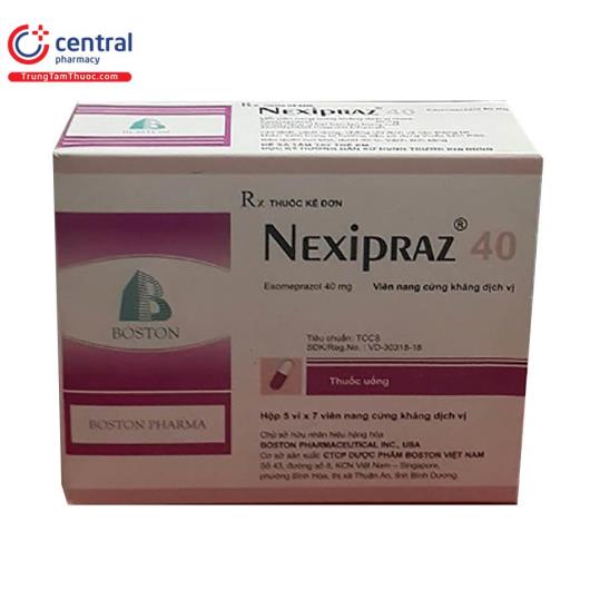 Thuốc Nexipraz 40 - Điều trị trào ngược dạ dày - thực quản