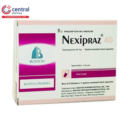 Thuốc Nexipraz 40 - Điều trị trào ngược dạ dày - thực quản
