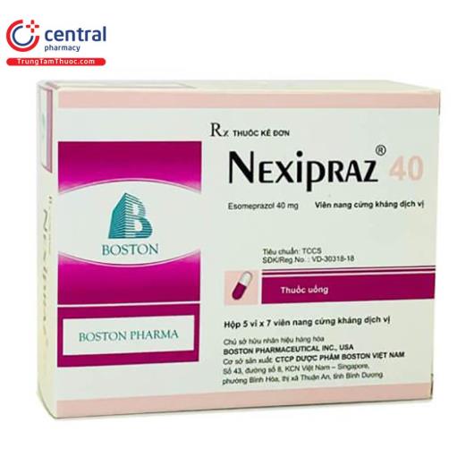 Thuốc Nexipraz 40 - Điều trị trào ngược dạ dày - thực quản