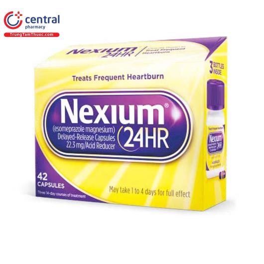[CHÍNH HÃNG] Nexium 24HR 42 capsules cải thiện tình trạng đau dạ dày