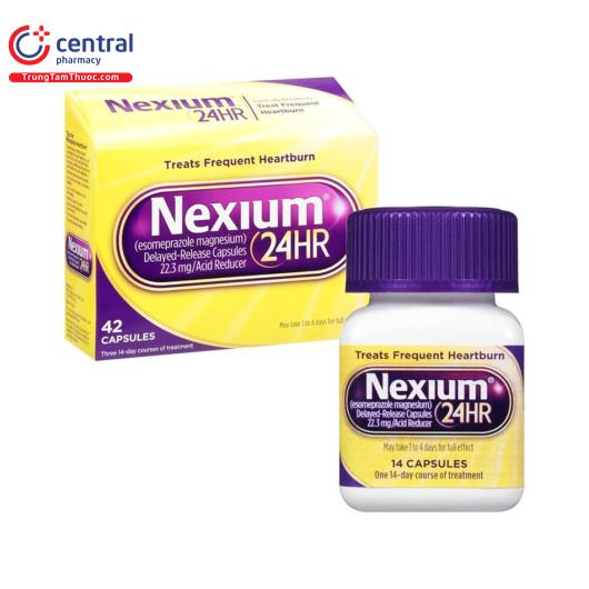 [CHÍNH HÃNG] Nexium 24HR 42 capsules cải thiện tình trạng đau dạ dày